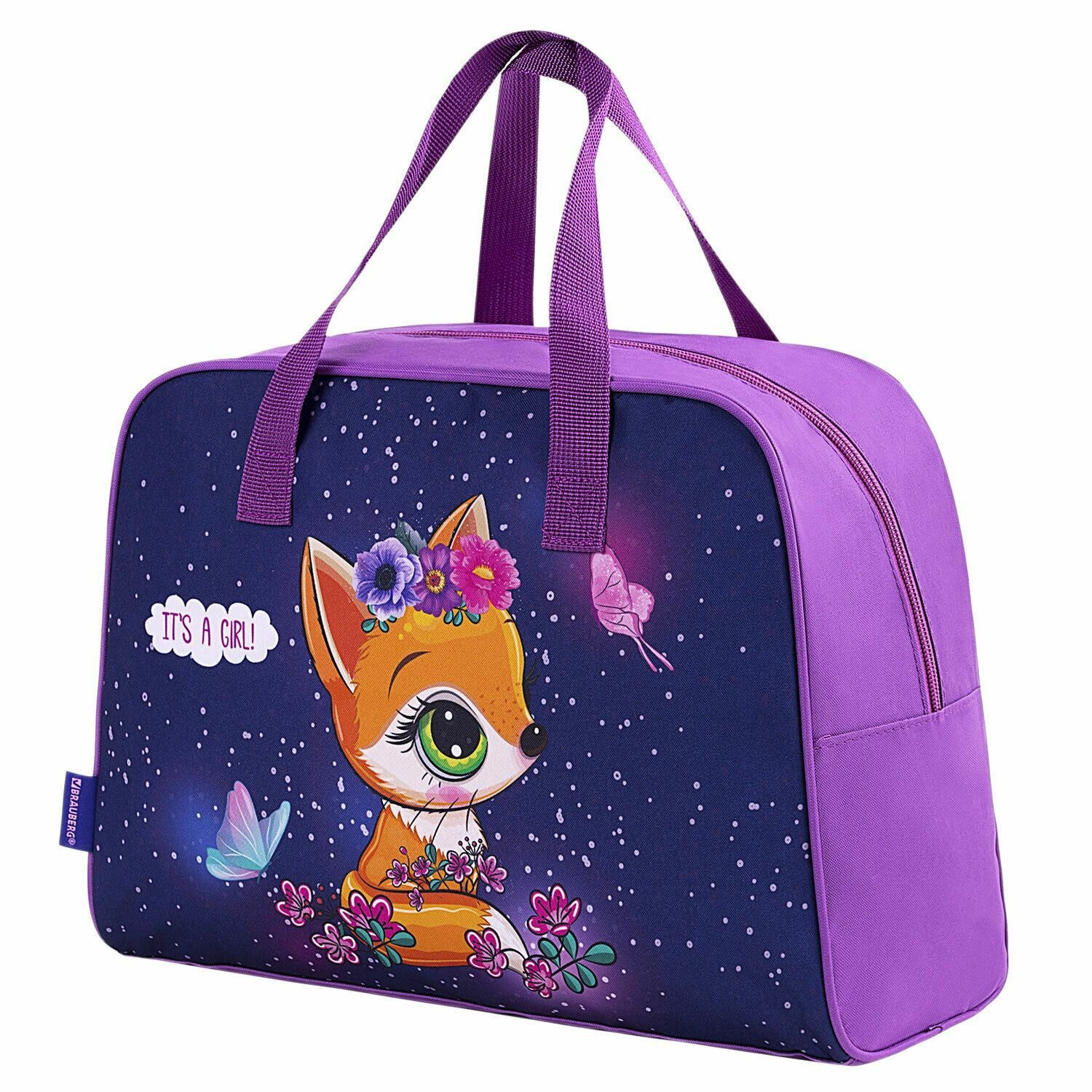 Сумка для внешкольных занятий Brauberg "Little Fox", с ручками, 35х25х15 см
