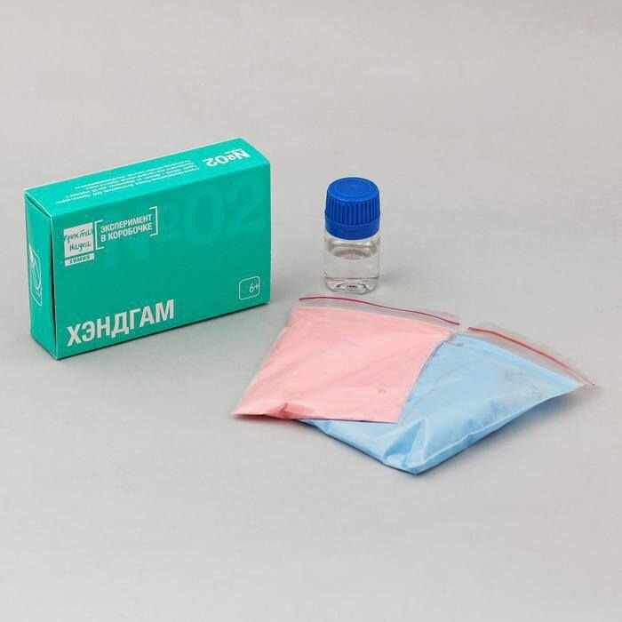 Набор для опытов Простая наука "Хэндгам" (жвачка для рук), эксперимент в коробочке