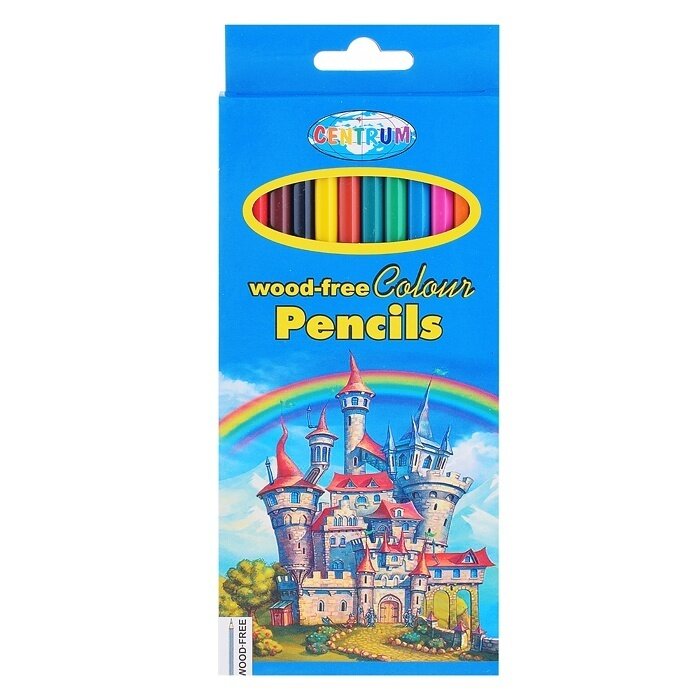 Карандаши цветные Centrum пластиковые 12 цветов Castle (86152)