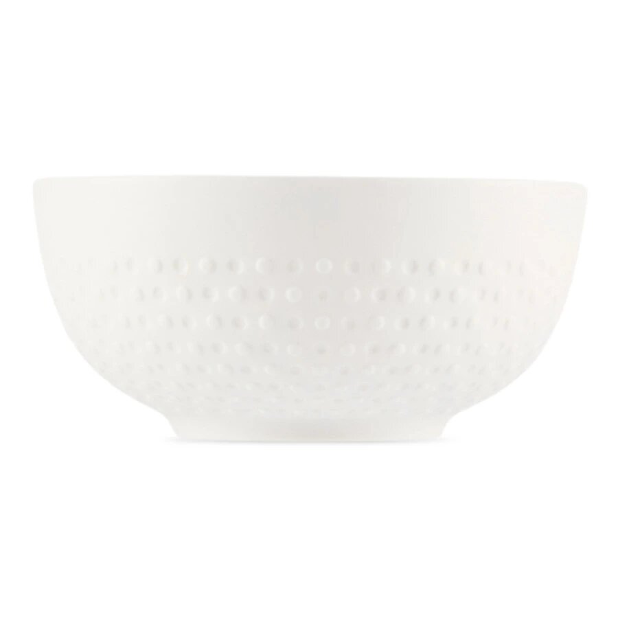 Салатник порционный Decor de table Капля 15 см, рельеф, фарфор, белый