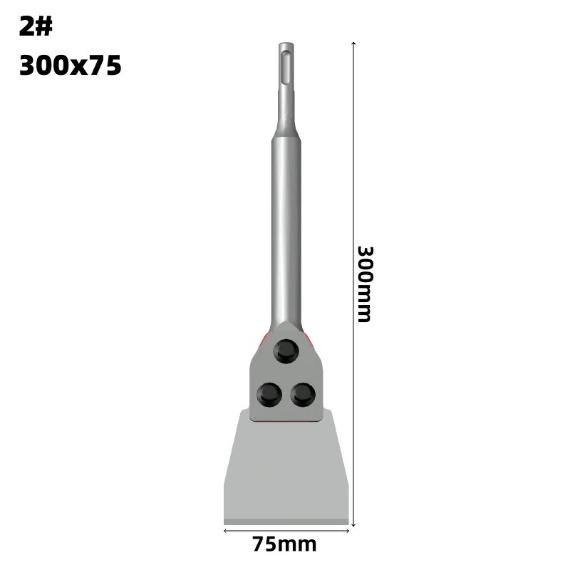 Стальной скребок для пола SDS Plus 02B 02B 300x75