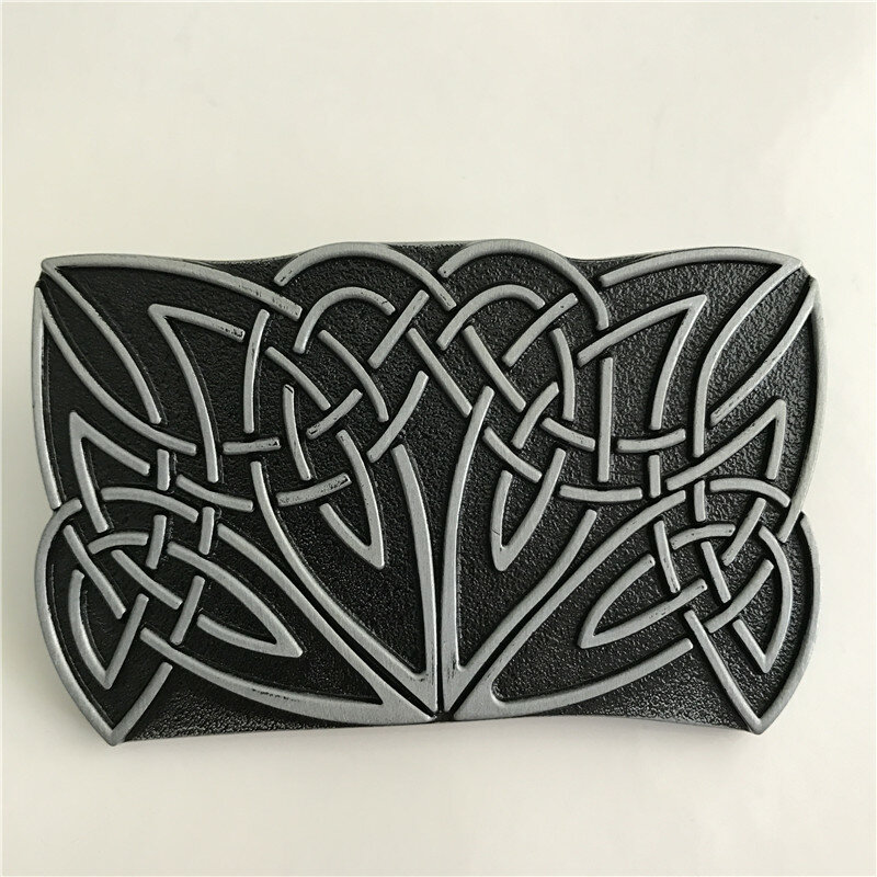 Пряжка для ремня 40 мм. Бляха на ремень металлическая с кельтский узор