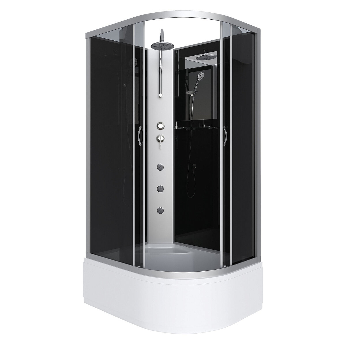 Душевая кабина Niagara Classic NG-2510-14LBKTG 120х80 с гидромассажем левая
