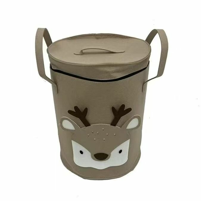 Корзина для хранения игрушек белья, органайзер, мешок, короб, складная корзина с крышкой, 52л**