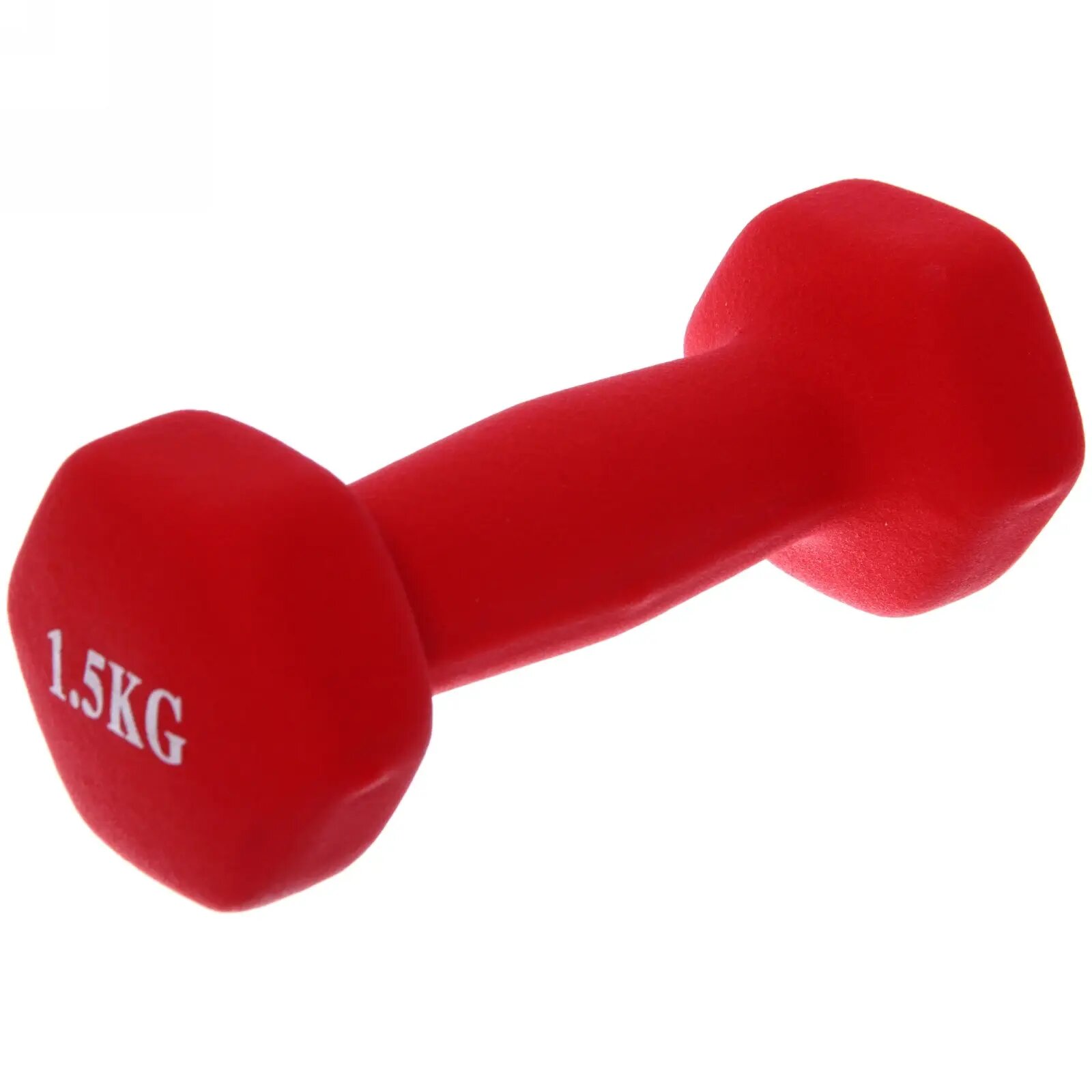 Гантель для фитнеса 1,5 кг, красная, удобная, для домашних тренировок