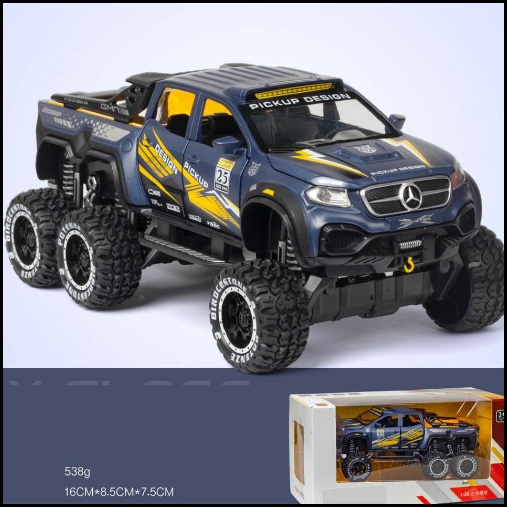 Симуляция от 1 до 28 Daben X-Class Exy 6X6 версия с большими колесами легкосплавного внедорожника украшения