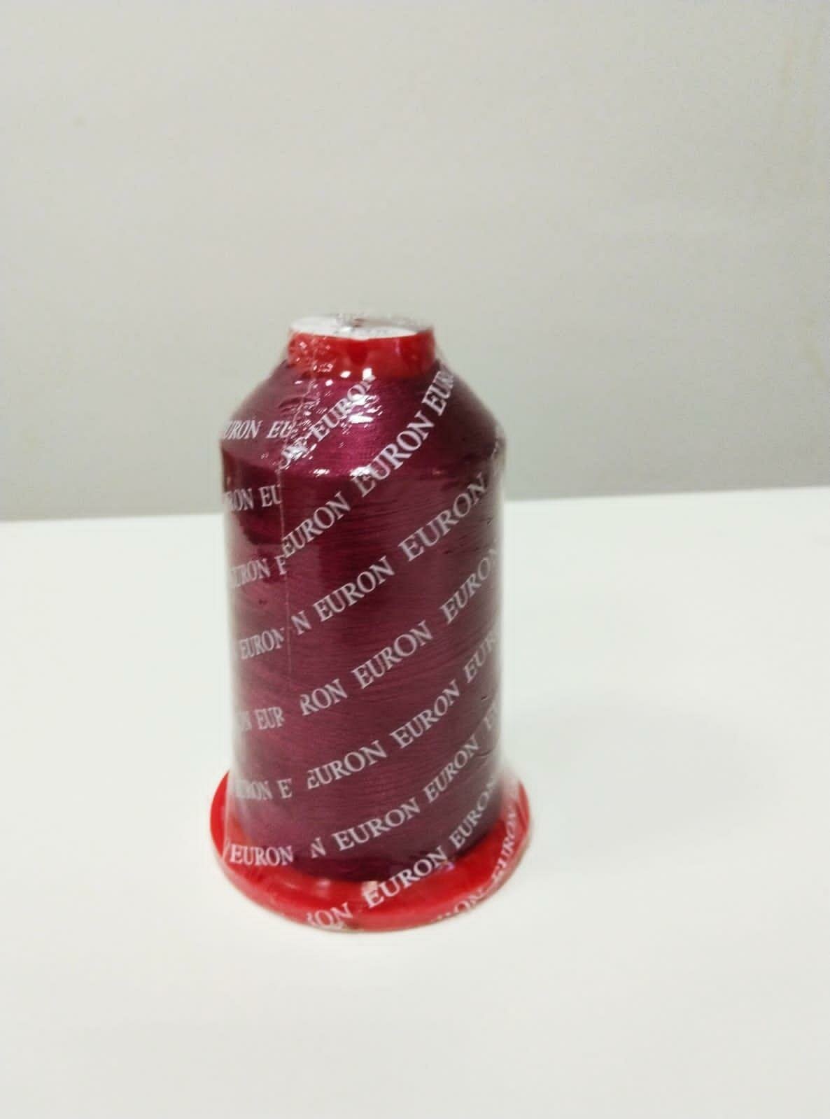 Нитки вышивальные Euron Р-130 №130 5000м, полиэстер, Цвет-1118 красный