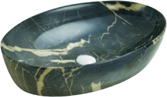 Раковина SantiLine SL-7030 черный мрамор