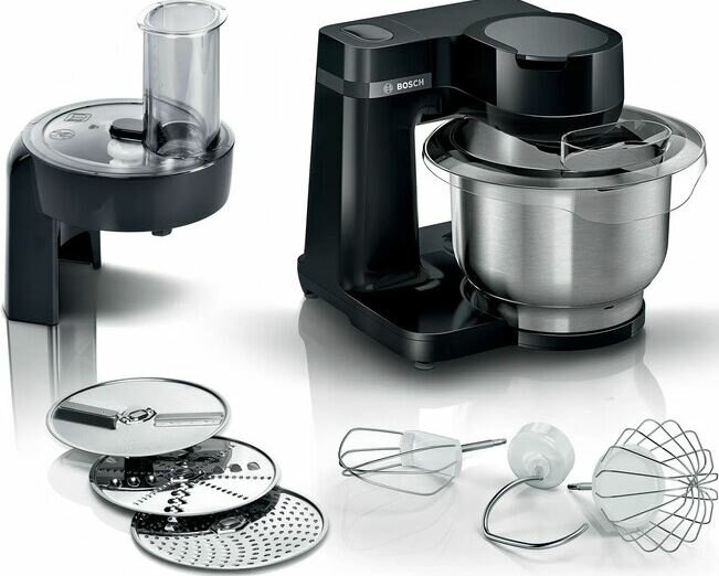 Кухонный комбайн Bosch MUMS2EB01 планетар. вращ. 700Вт черный/серебристый