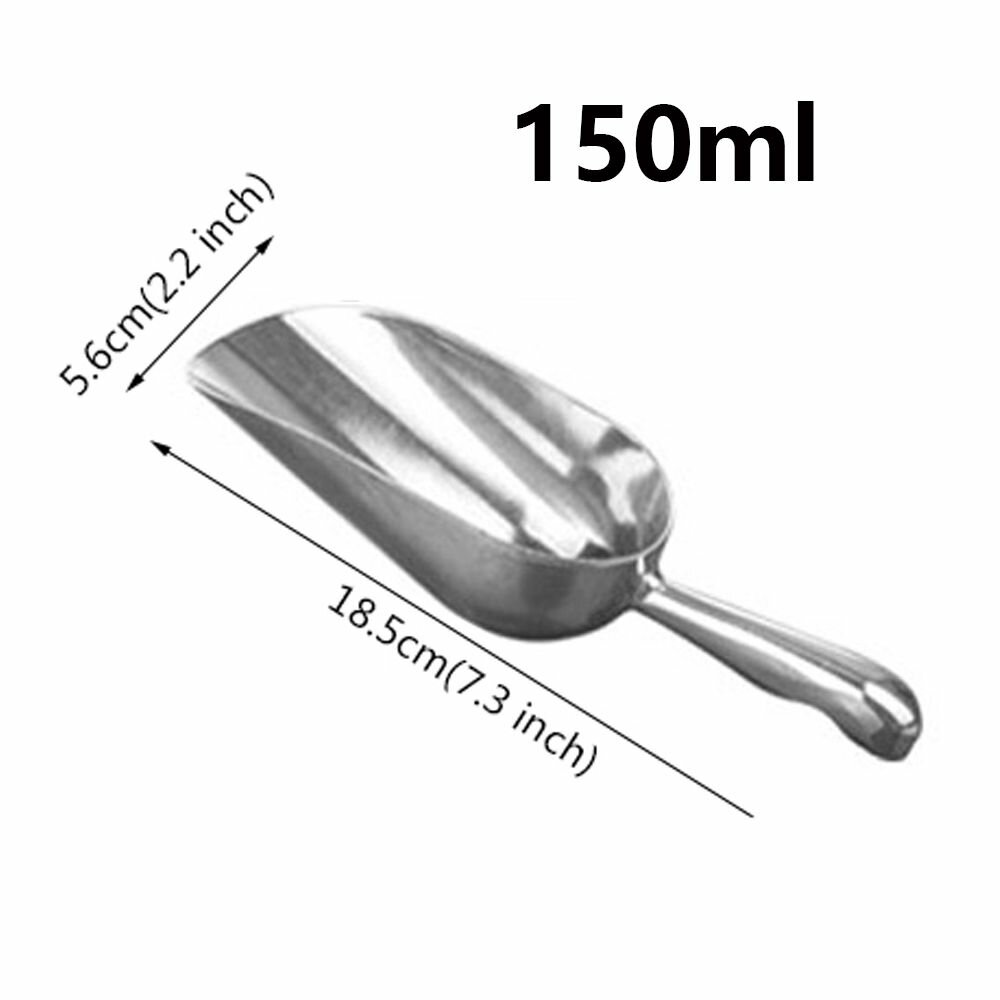 Ложки для кубиков льда из литого алюминия, Кухонная лопатка для муки,150 мл