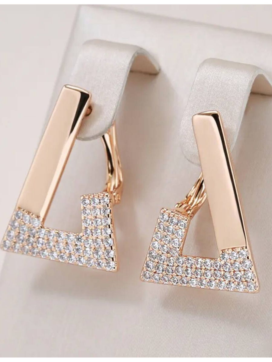 Комплект серег, циркон