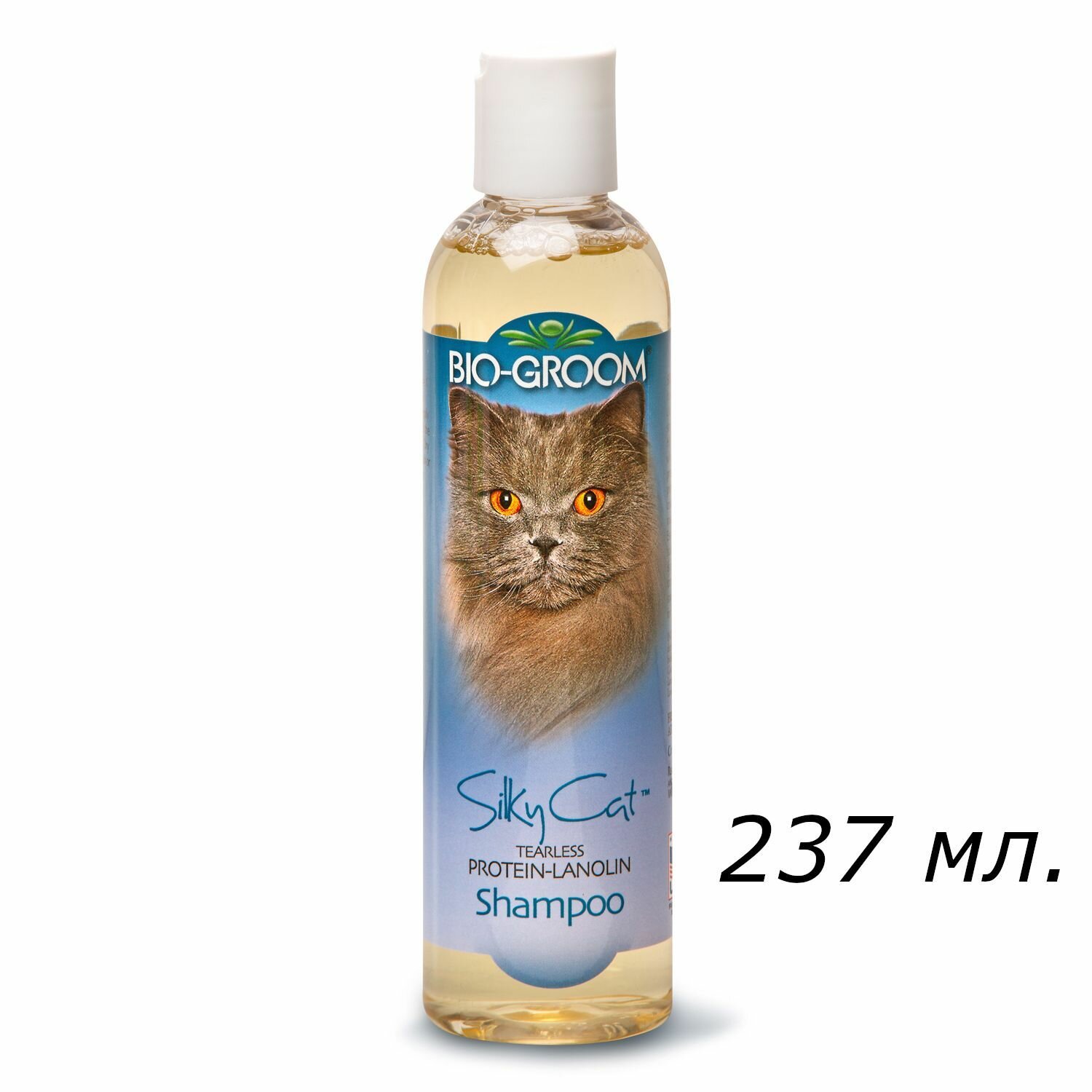 Шампунь - кондиционер Bio-Groom Silky Cat Shampoo шелковый с протеином и ланолином для кошек, 237 мл