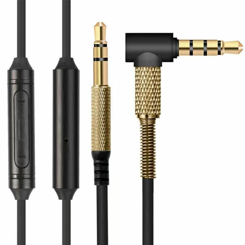 Портативный кабель для наушников, аудиошнур, позолоченные вилки QC25 QC35 QC35II 700 Y40 Y45 Y50, детали гарнитуры