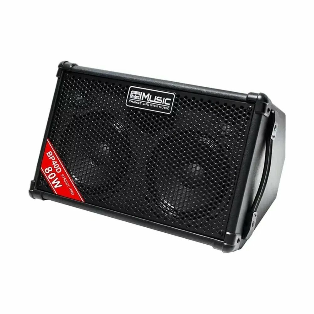 Уникальный усилитель для акустической/электрогитары coolmusic BP40D, 80 Вт, подходит для акустической/электрической гитары, с эффектом реверберации, черн