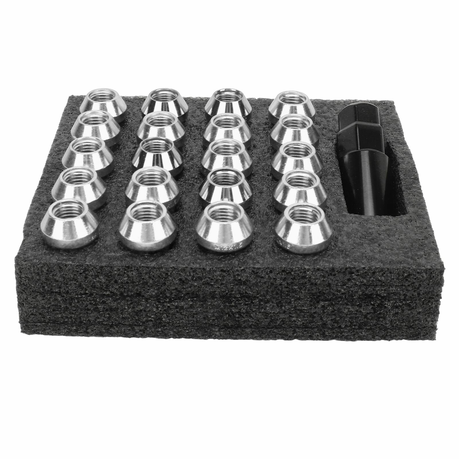 22 серебряные гайки M12x1.5 для Toyota