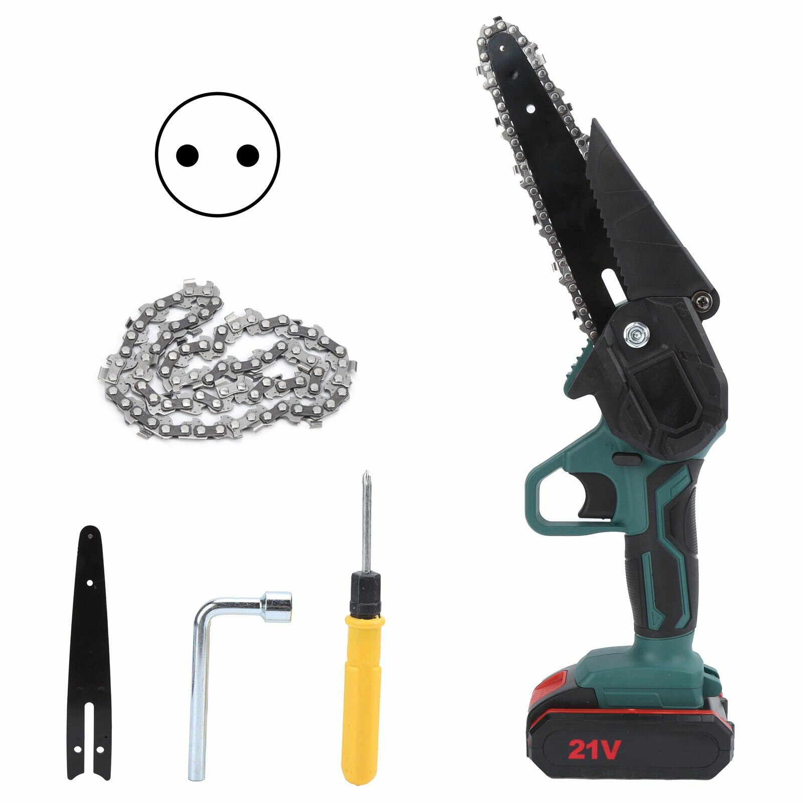 550Вт 21В мини-пила, 1 аккумулятор, 6", для сада