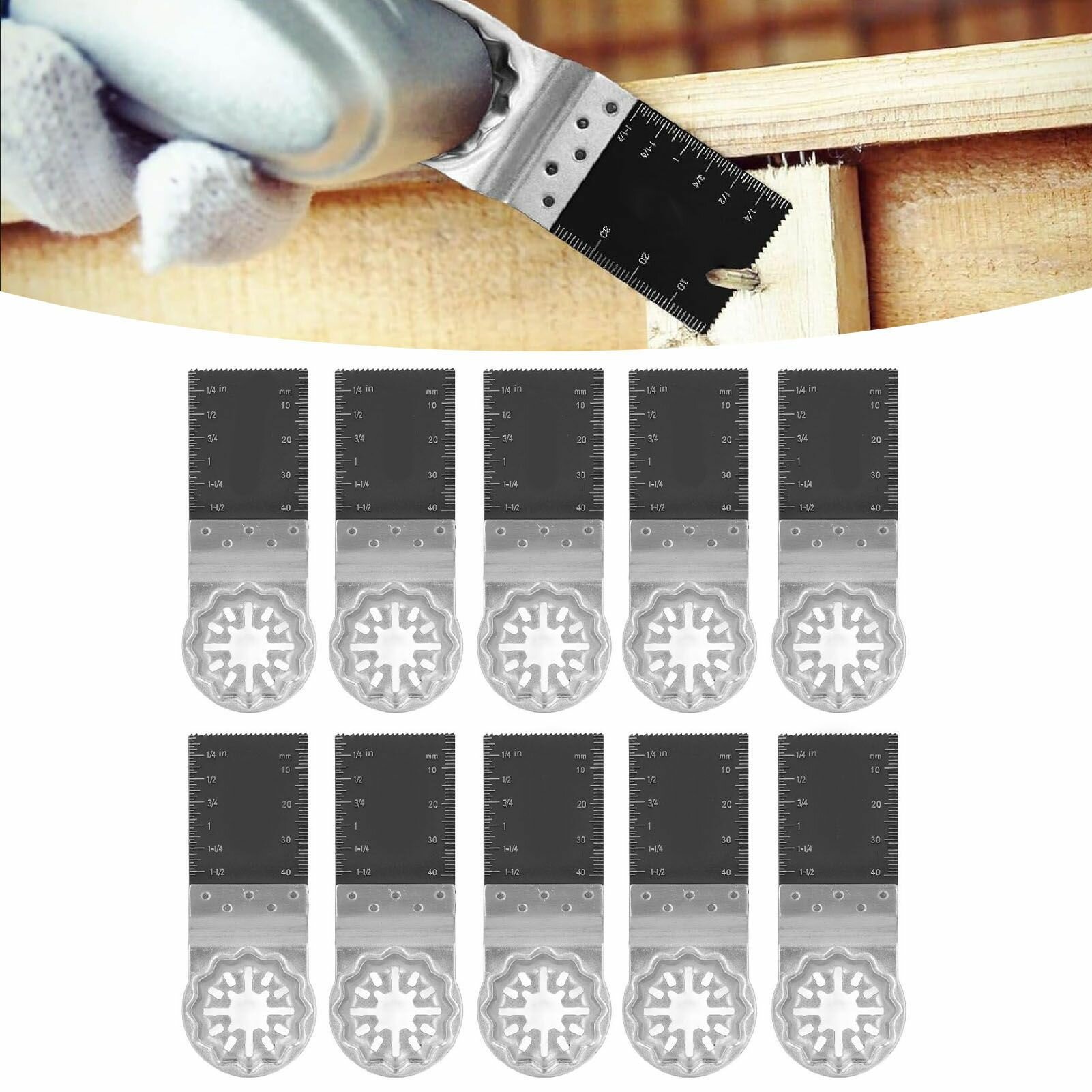 10шт пильных полотен из карбида HSS, для Bosch, Fein, 34 мм