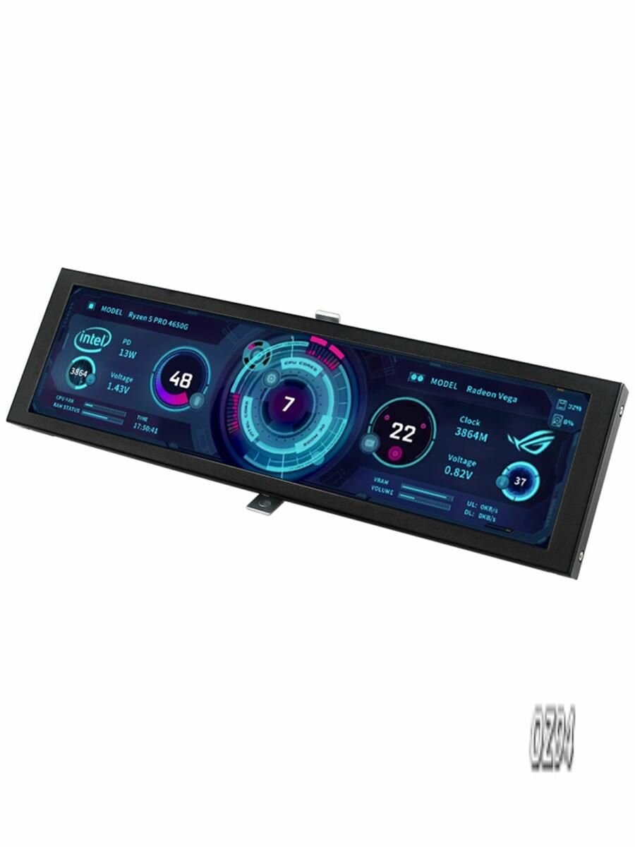 Turing 8.8" IPS Тип-С Вторичный Монитор Smart Display Case Для Мониторинга ЦПУ, ГПУ, ОЗУ С USB-Интерфейсом B