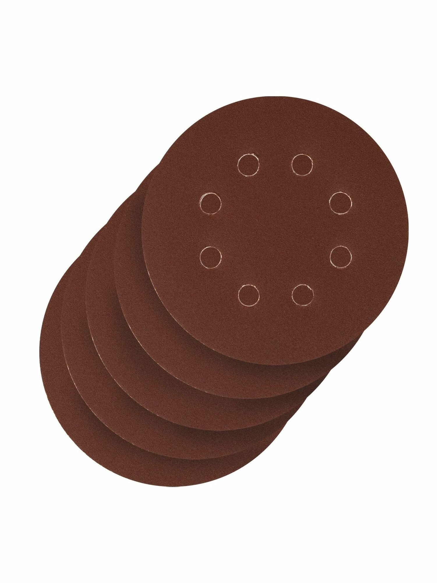 Круг абразивный на ворсовой подложке под липучку, перфорированный, P 180, 125 мм, 5 шт Сибртех 738087