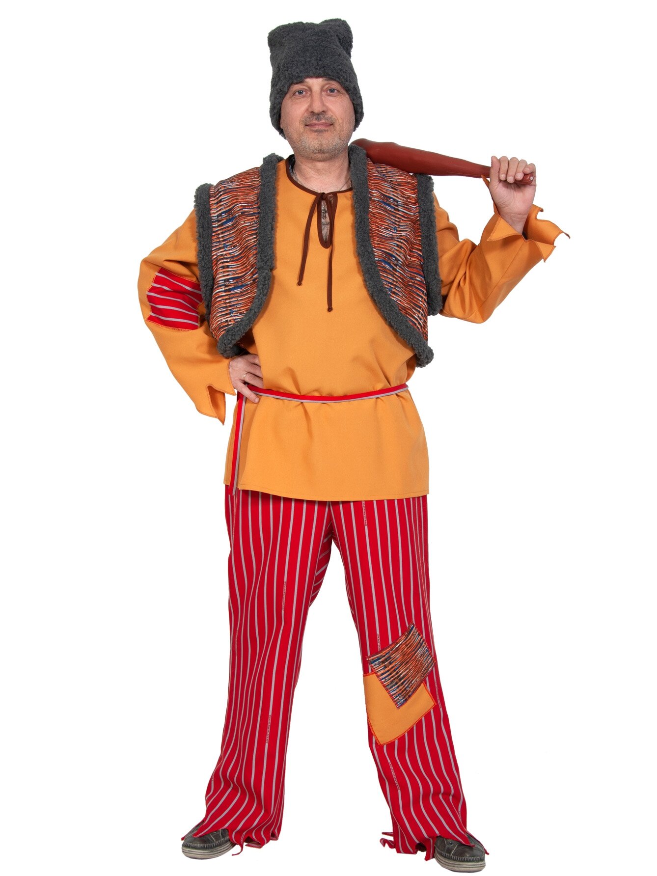 Карнавальный костюм взрослый Разбойник с дубиной (52-54)