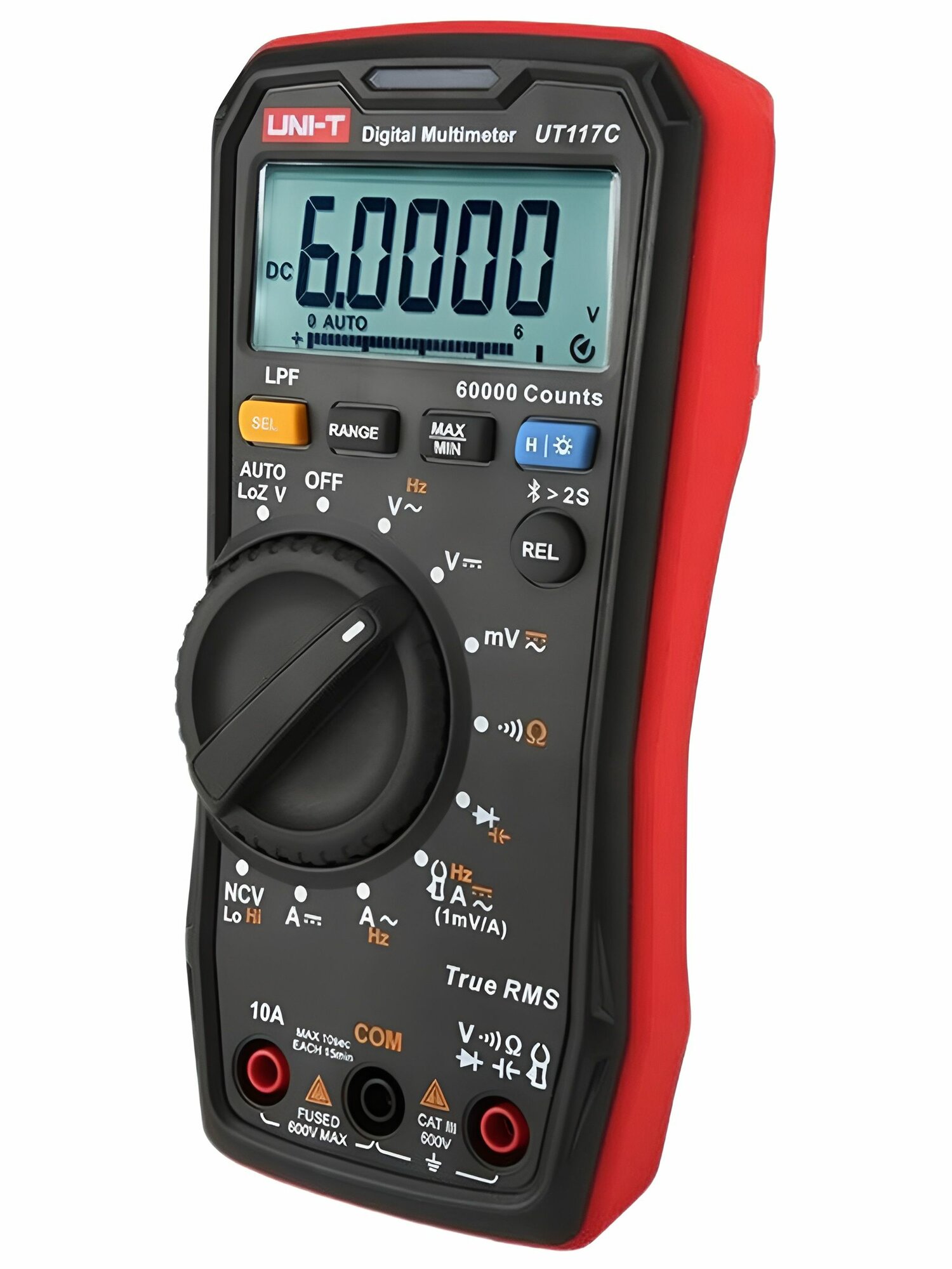 Мультиметр UNI-T UT117C, цифровой, высокоточный, до 60000 отсчётов, с Bluetooth