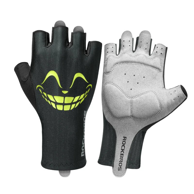 ROCKBROS Полупальцевые велосипедные перчатки из нейлона