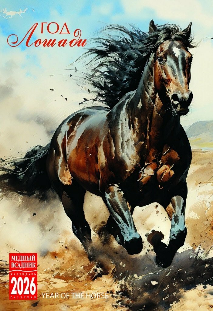 Календарь 2026г 230*335 "Год лошади" настенный, на спирали