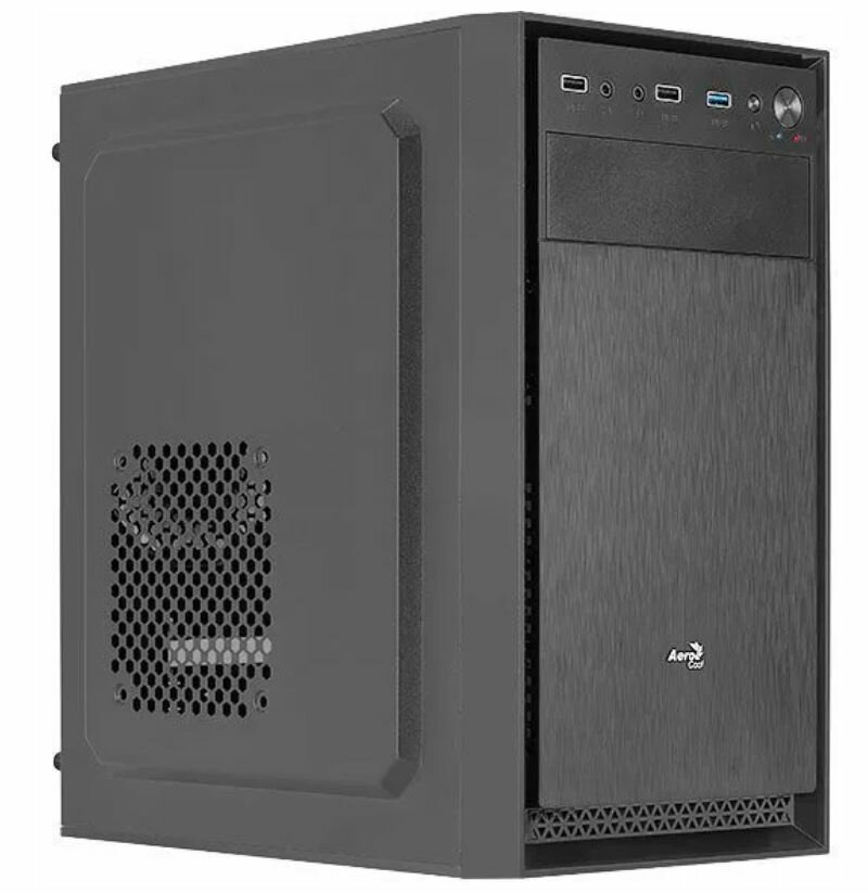 Компьютерный корпус Aerocool CS-104-S-BK-v1 (ACCS-PC12014.11) черный - Mini Tower, Micro ATX, USB 3.2 Gen 1 Type A