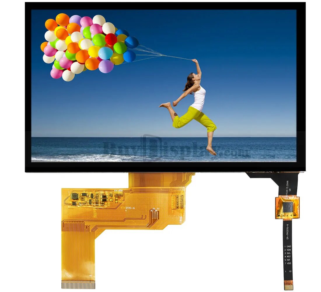 7-дюймовый модуль сенсорного ЖК-дисплея TFT 800x480 для MP4, GPS, планшетного ПК