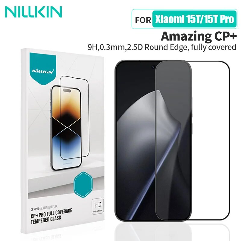 NILLKIN CP+ Pro, стекло для Xiaomi 15T/15T Pro, full coverage