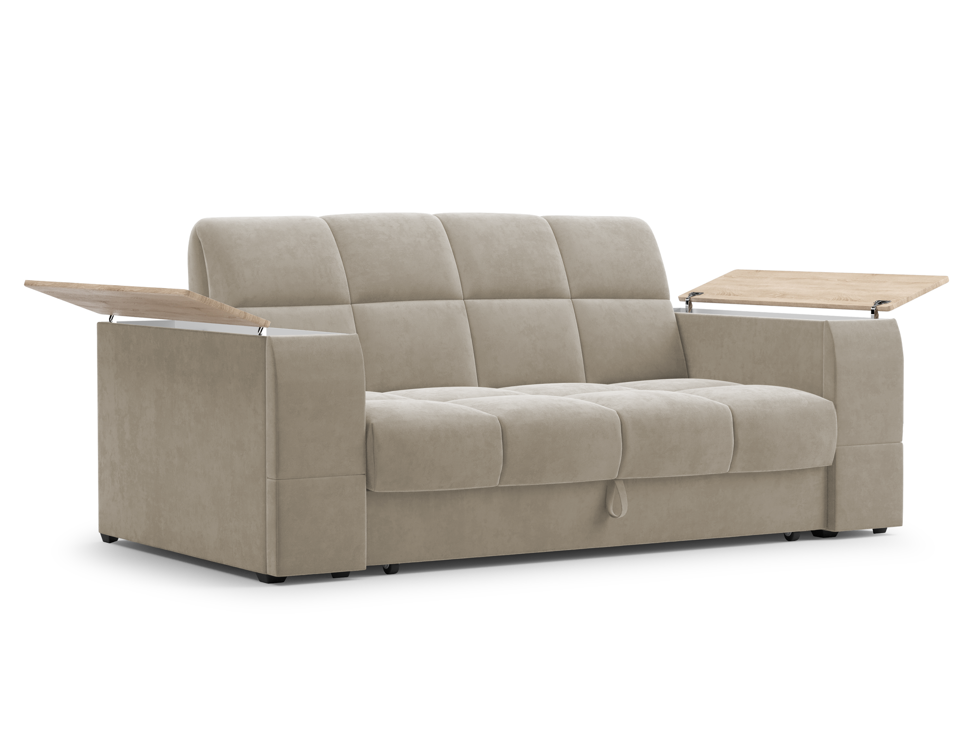 Диван-кровать Флай, аккордеон, с ортопедическим основанием, подлокотники короб+короб, 140*200, съемный чехол, велюр.