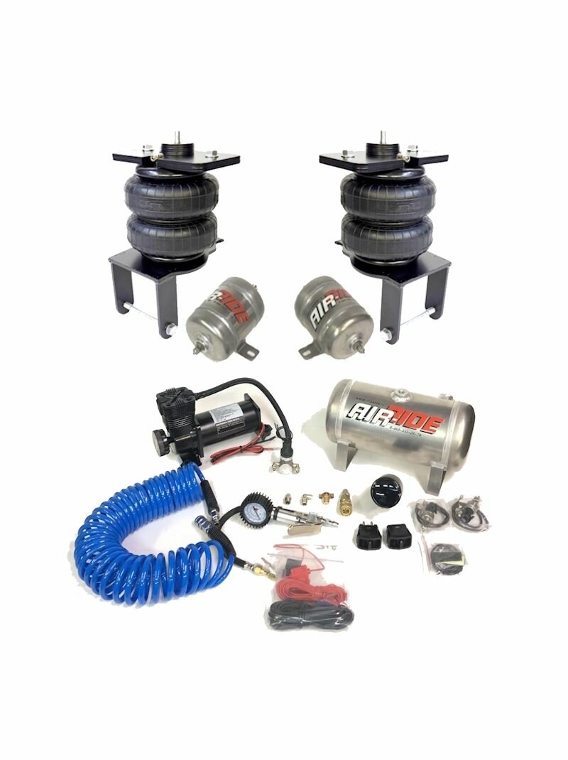 Усиленная пневмоподвеска Chevrolet Silverado 1500, задняя ось (комфорт) + система управления 2 контура Air-Ride 220PS (с ресивером)