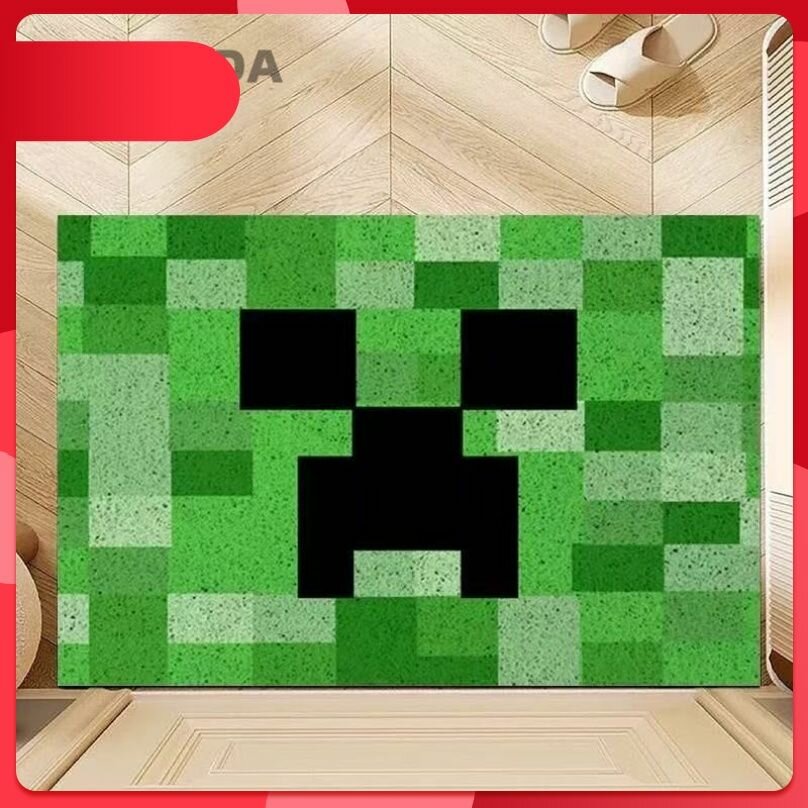 Эксклюзивный коврик 45x70 см из микрофибры с принтом Minecraft для входной зоны