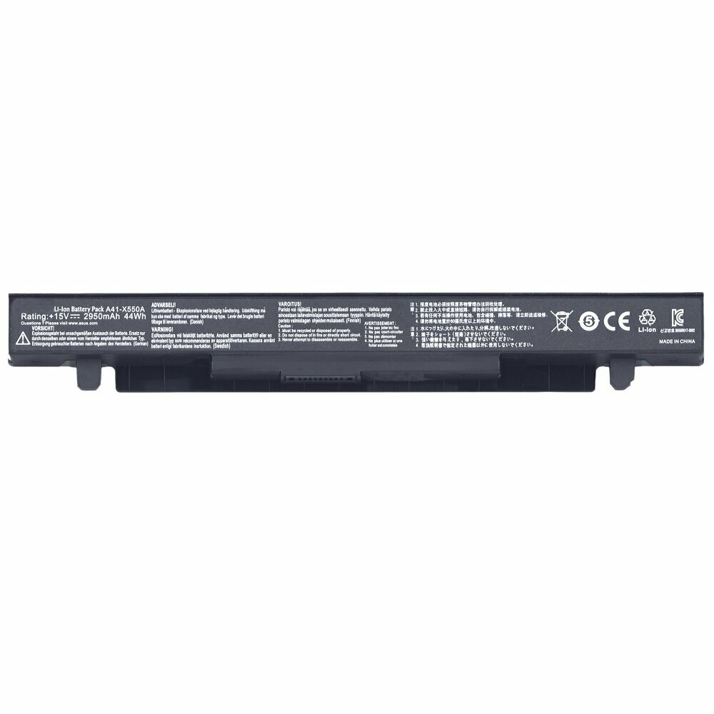 Аккумуляторная батарея для ноутбука Asus X550 (A41-X550A) 15V 44Wh черная