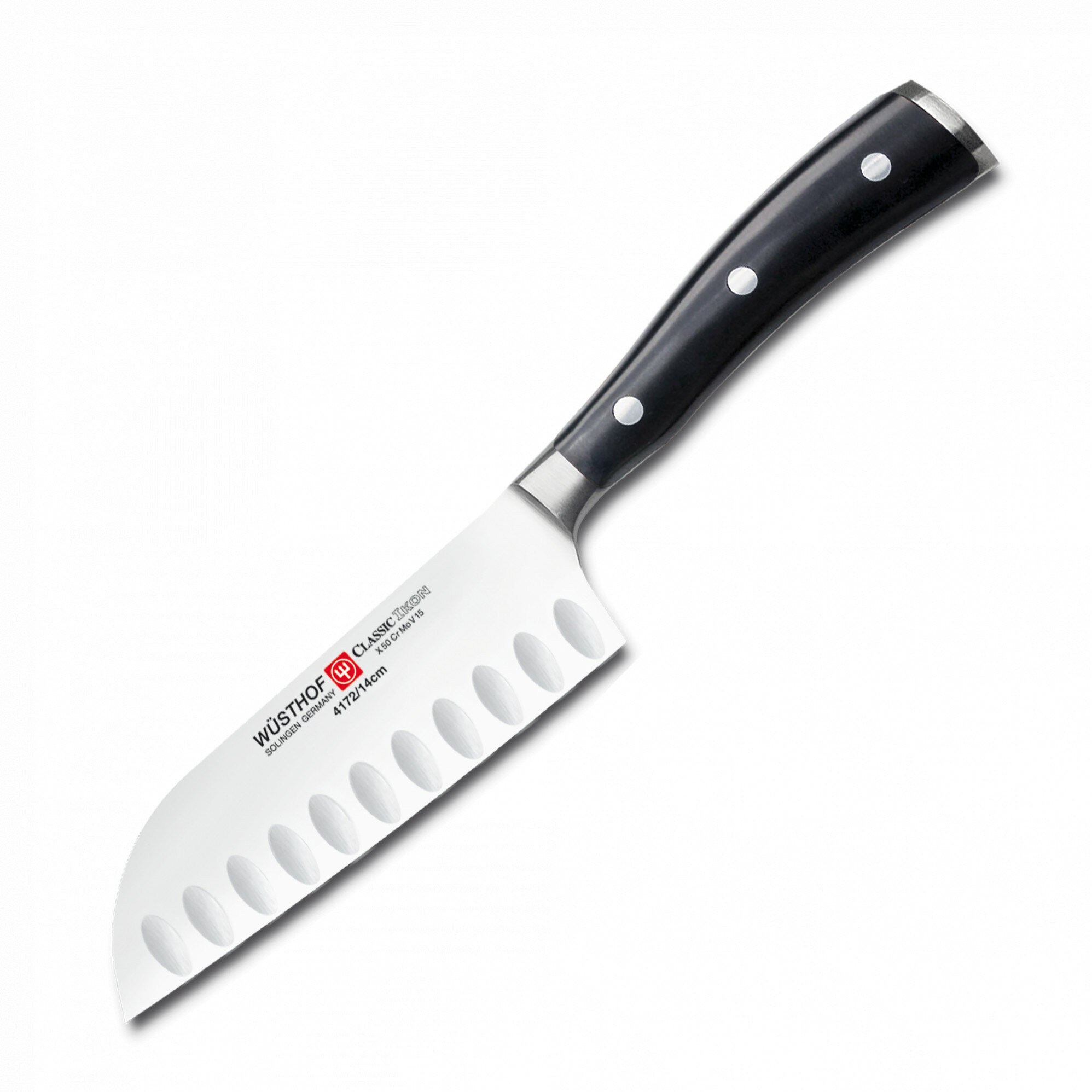 Нож кухонный Сантоку с углублениями на кромке 14 см, серия Classic Ikon 4172 WUESTHOF