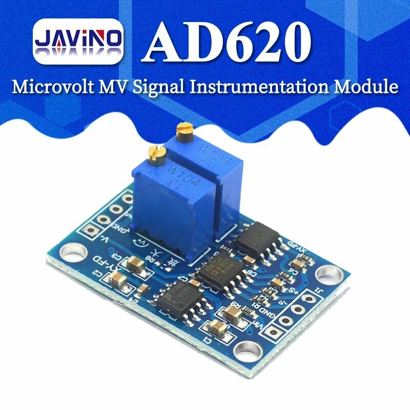 AD620 Microvolt MV усилитель напряжения модуль инструментации сигнала плата 3-12 В постоянного тока