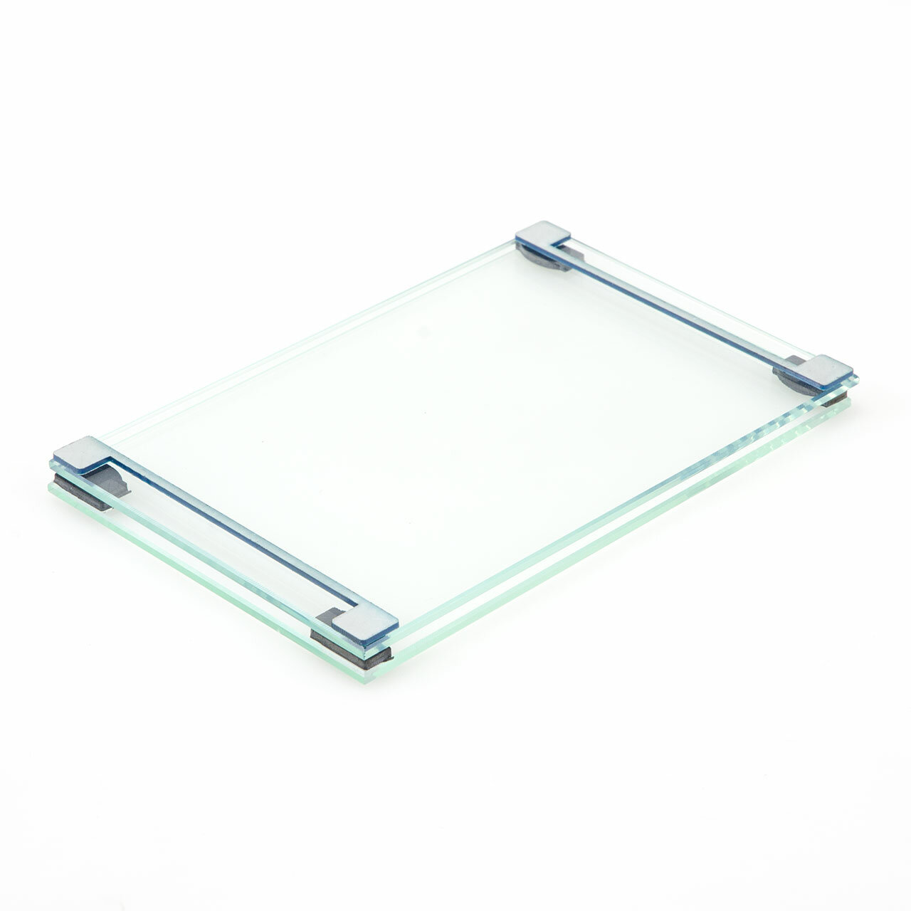 Стеклянная рамка с огранчителями для засветки в мобильной экспо камере, формат А6