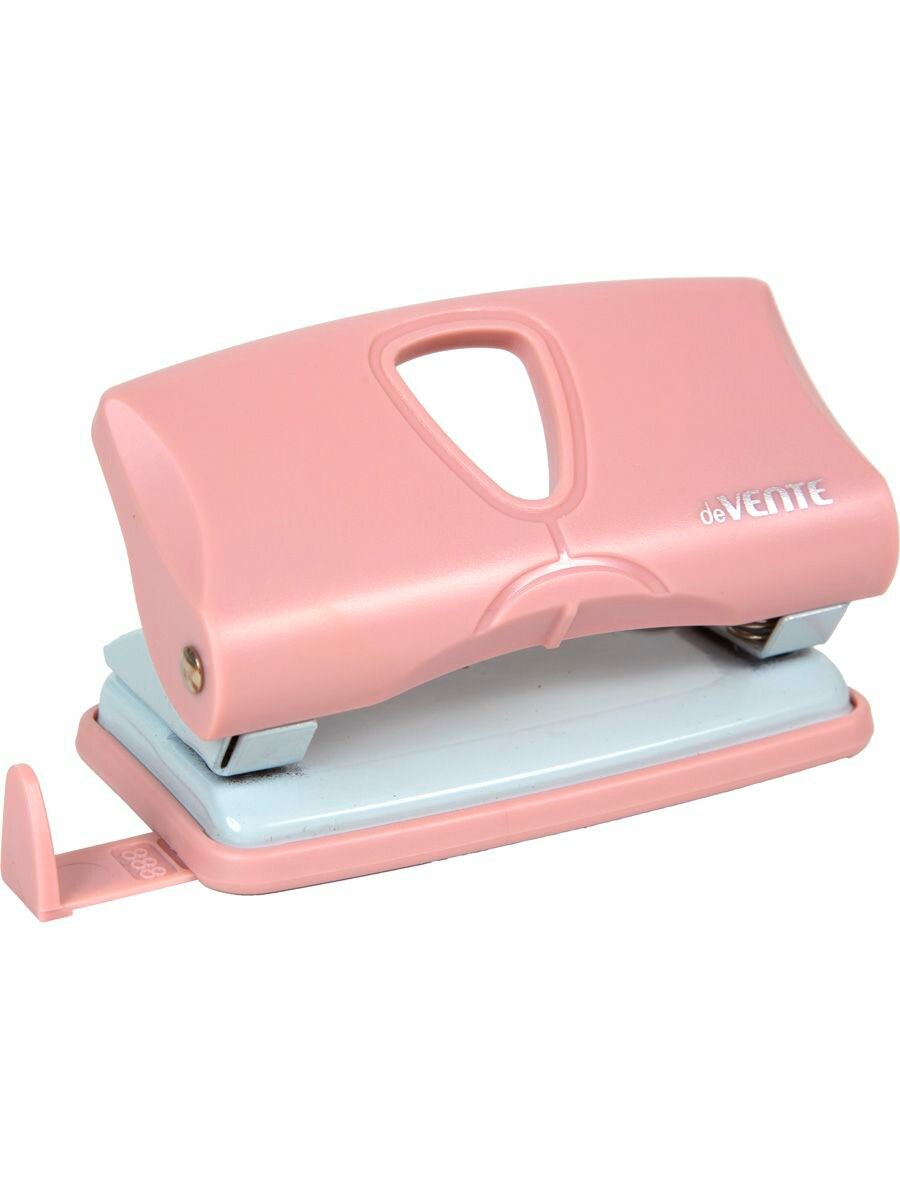 Дырокол deVENTE sigNATURE, с линейкой, пластик, 10 пробивных отверстий, 2 шт