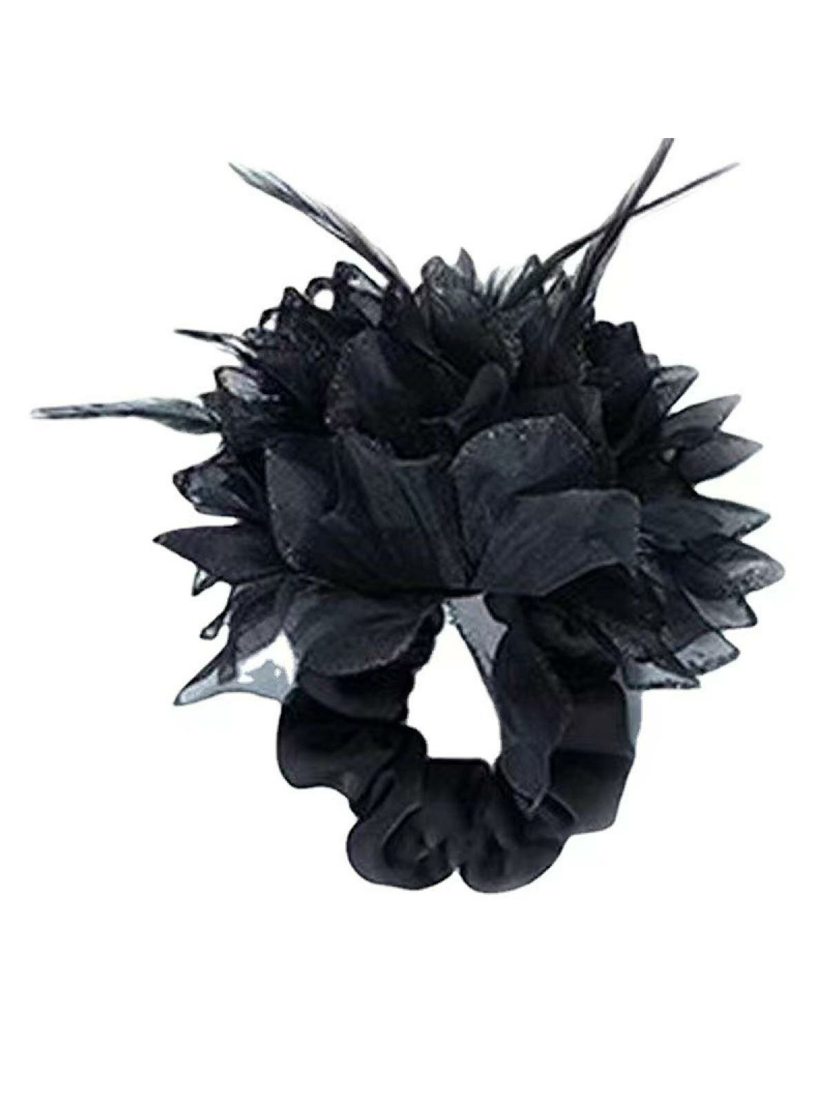 Волосяное кольцо из толстого кишечника с черным пером