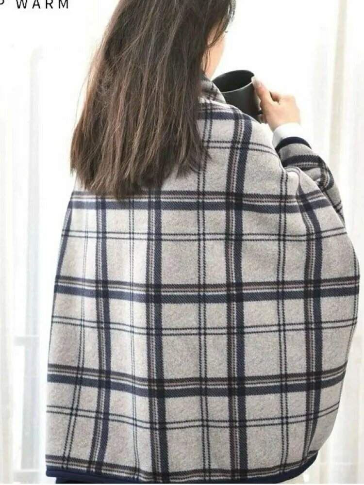 Плед пончо Плед-пончо , Полиэстер, 140 см х 100 см , Полиэстер, 140 см х 100 см