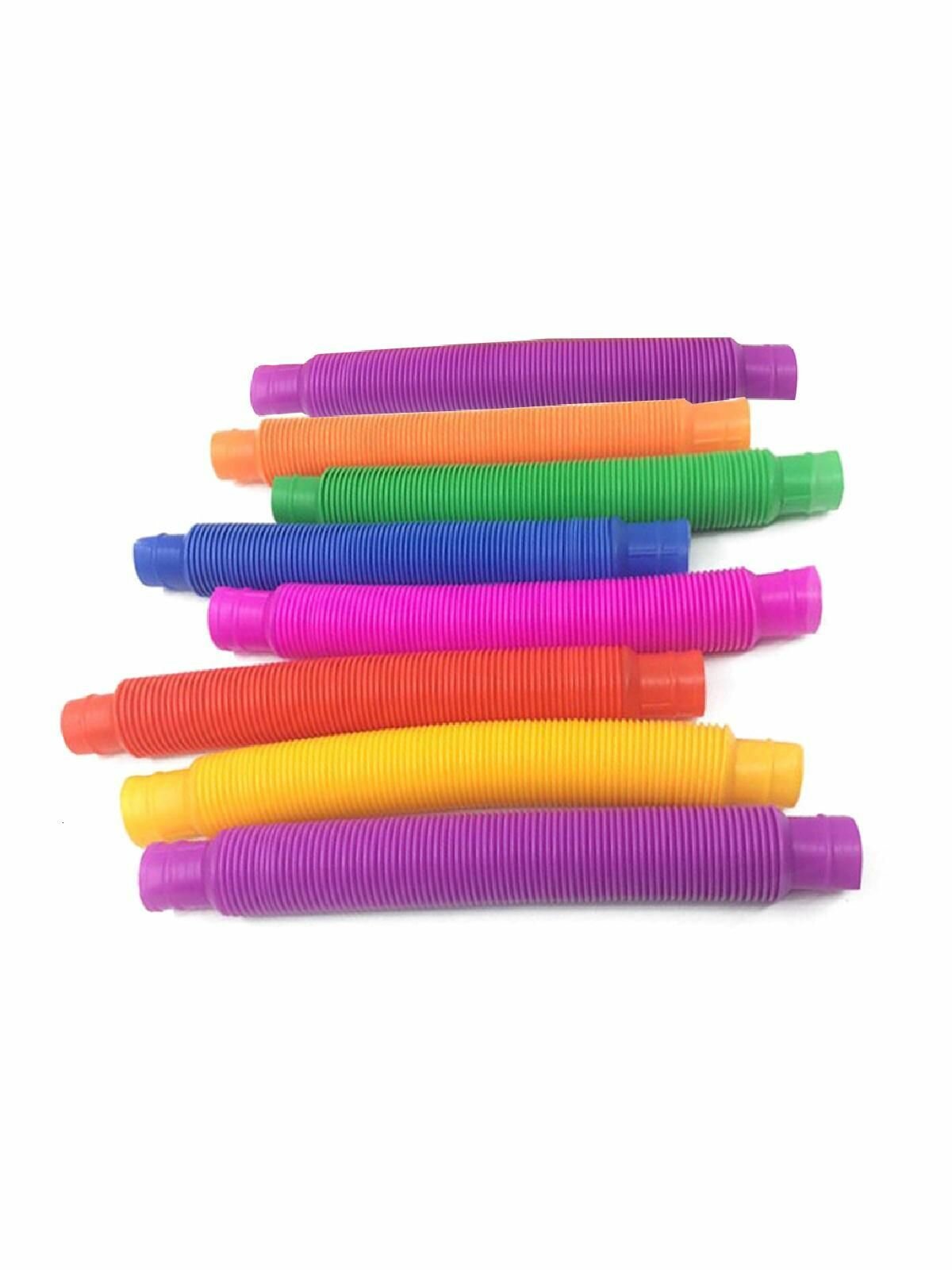 Игрушка антистресс,1 пакетик детского веселого эластичного тюбика mini (8 упаковок разных цветов)