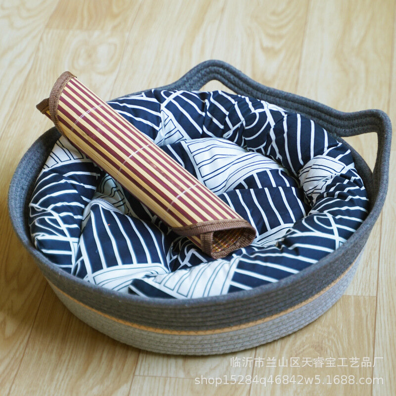 Собачье гнездо кошек собачье хлопковое коврик для собак Четыре сезона кошек и собак универсальное гнездо домашних