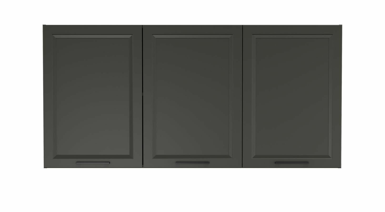 Модуль кухонный навесной ЛДСП мркг 15/Римини 1.5 м 1500х720х320, диамант серый/графит