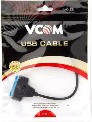 Кабель-адаптер USB3.0 ---SATA III 2.5", VCOM 