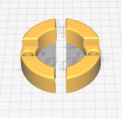 Полукольца тормоза резцедержателя токарный станок 16К20,16к25 (3D печать)