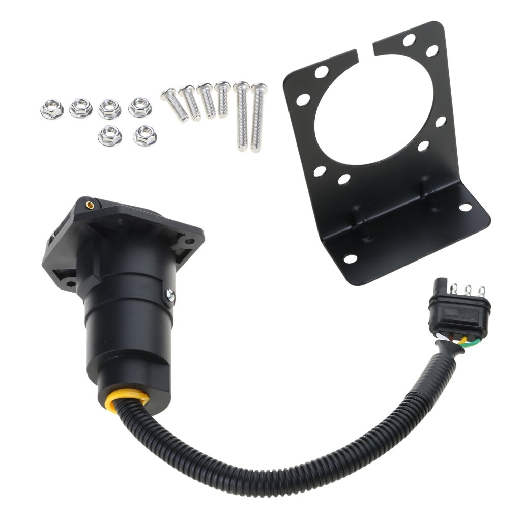 4-Полосный Плоский грузовик с 7-Полосным Отвалом Прицеп Для Автодома с Цепной Розеткой Адаптер Питания Автоматический Сетевой Адаптер