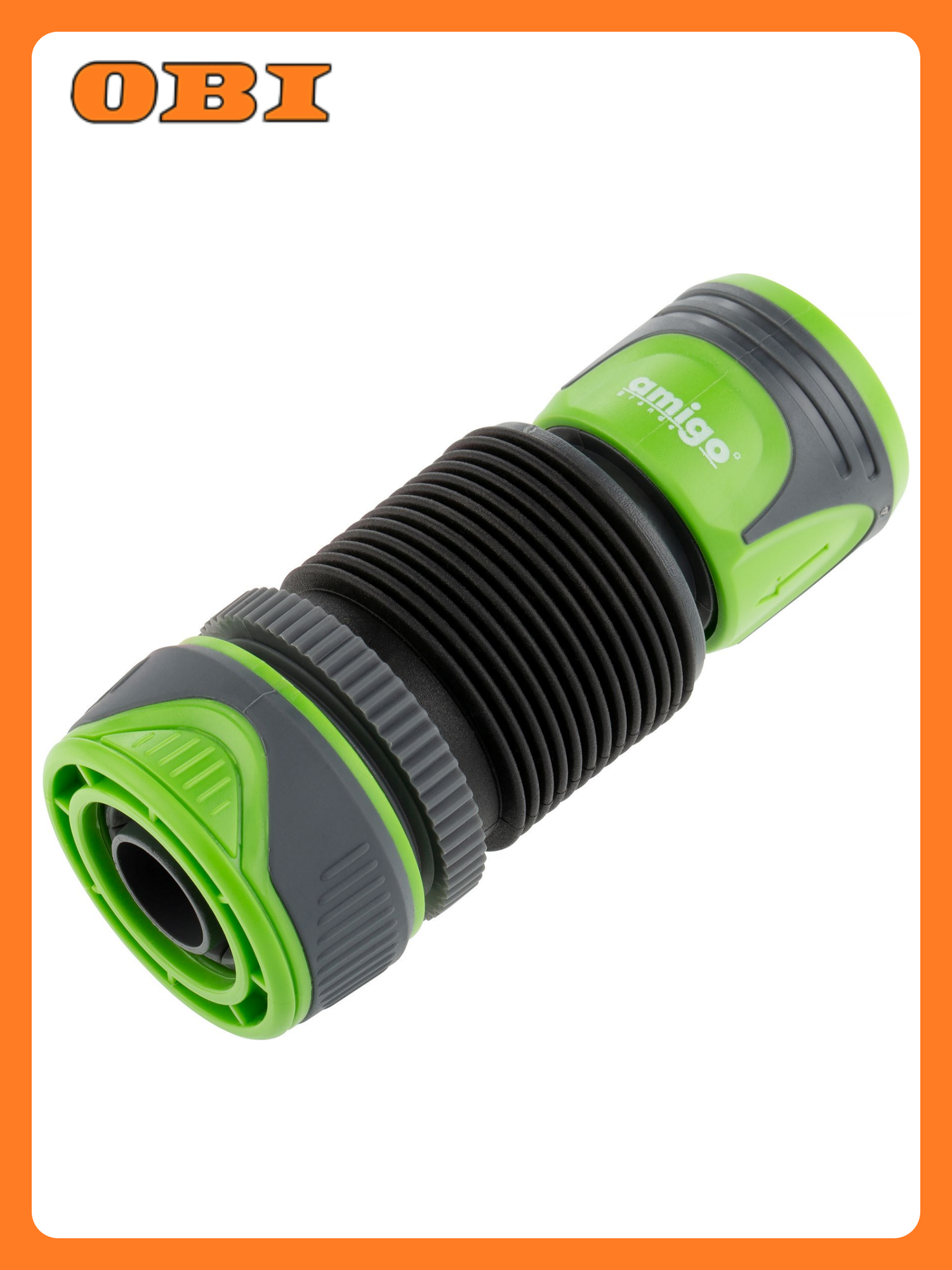 Коннектор AMIGO, поворотный, 3/4", пластик, термостойкий, для шланга