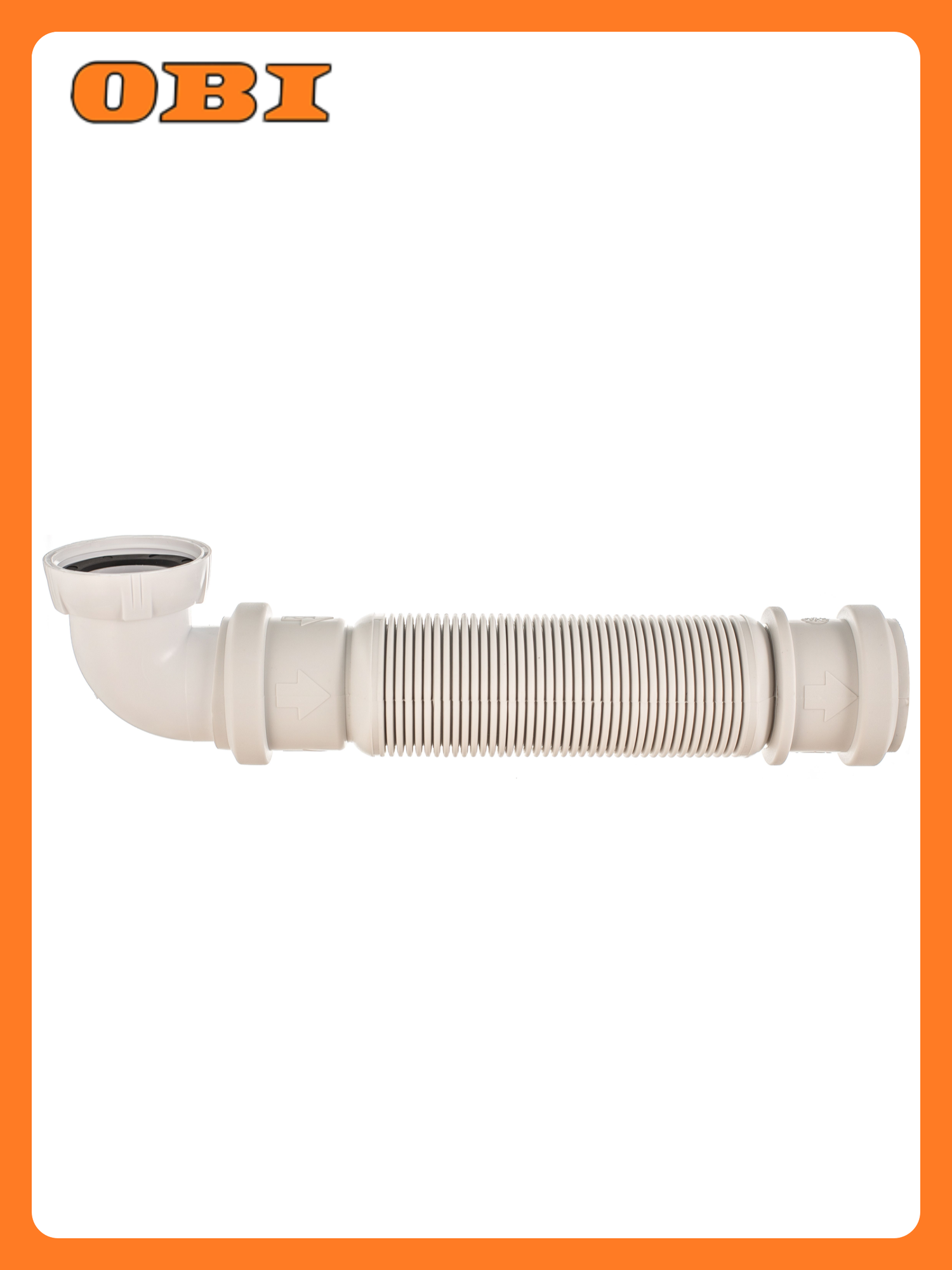 Сифон WIRQUIN SENZO, для раковины, полипропилен, белый, сухой затвор, 54мм