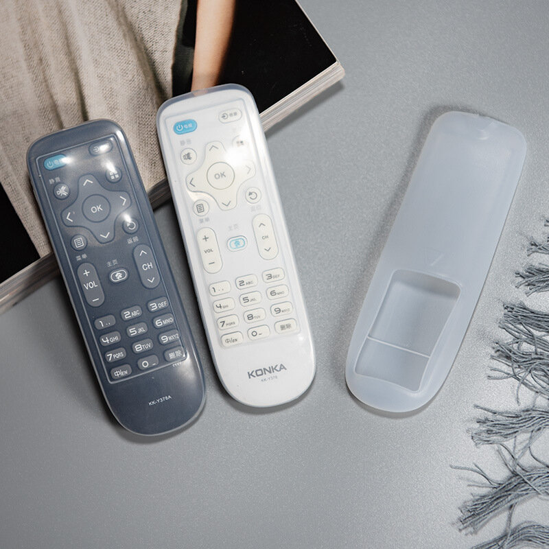 ✅Защитный чехол для телевизора, силиконовый чехол для пульта, прозрачный чехол для пульта, водонепроницаемый чехол для пульта кондиционера, антиударный, новый стиль