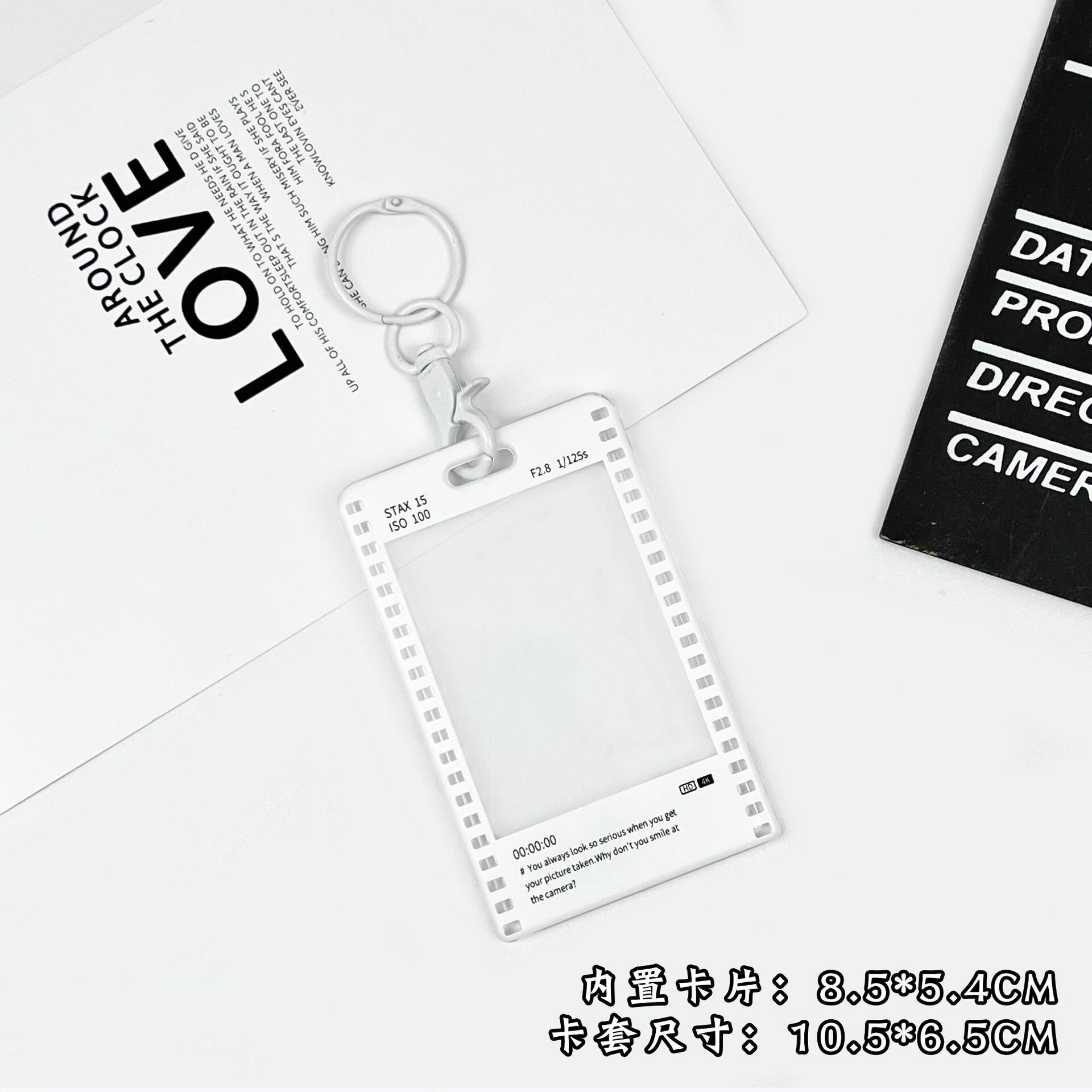 Креативный прозрачный держатель для карт, студенческий билет, идол, визитка, слайдер, чехол для карт, модный унисекс, простой защитный чехол